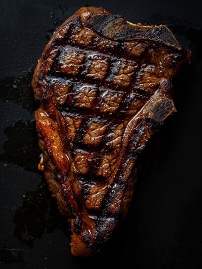 Grilled Steak Char Marks Black Background Stock Photos - Free & Royalty ...