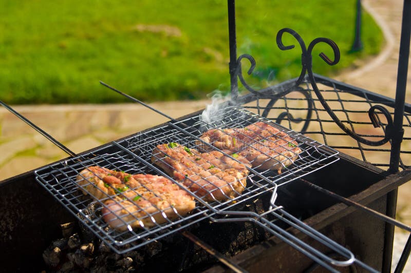 Grilled Steaks stock photo. Image of prepare, burn, picnic - 22902700