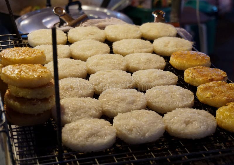 Grilled Sticky Rice stock photo. Image of closeup, salt - 50070864