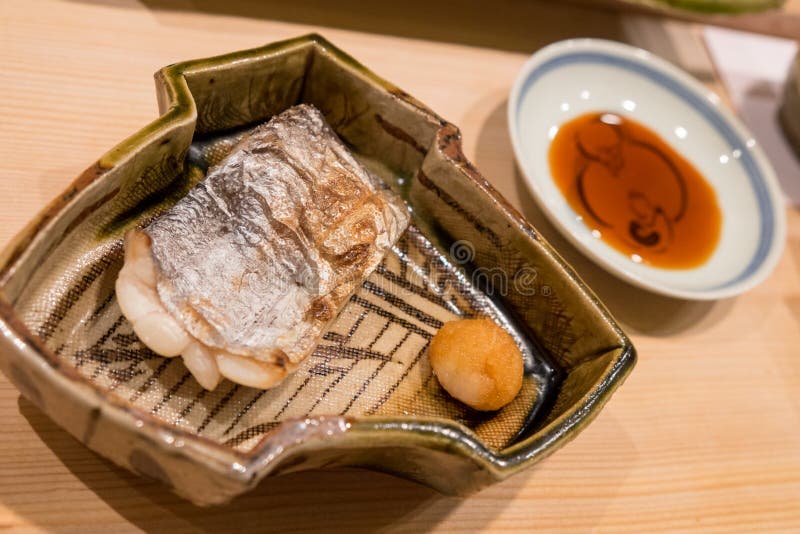 Grilled Sword Fish Serve with Jollof Rice Stock Image - Image of cooked ...