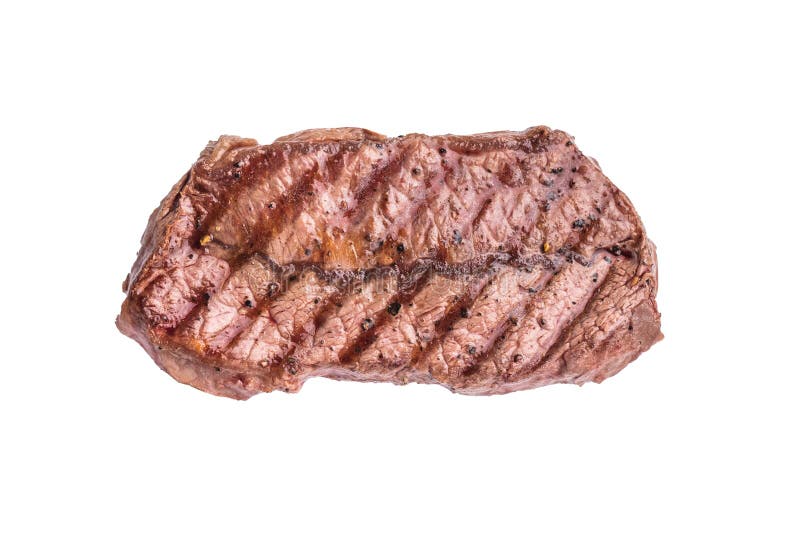 Grilled Top Blade Steak, Shoulder Beef Meat Isolated on White ...