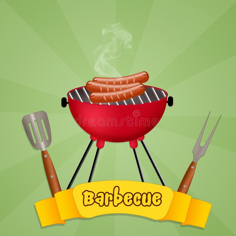 Grillfester stock illustrationer. Illustration av kokt - 54253972