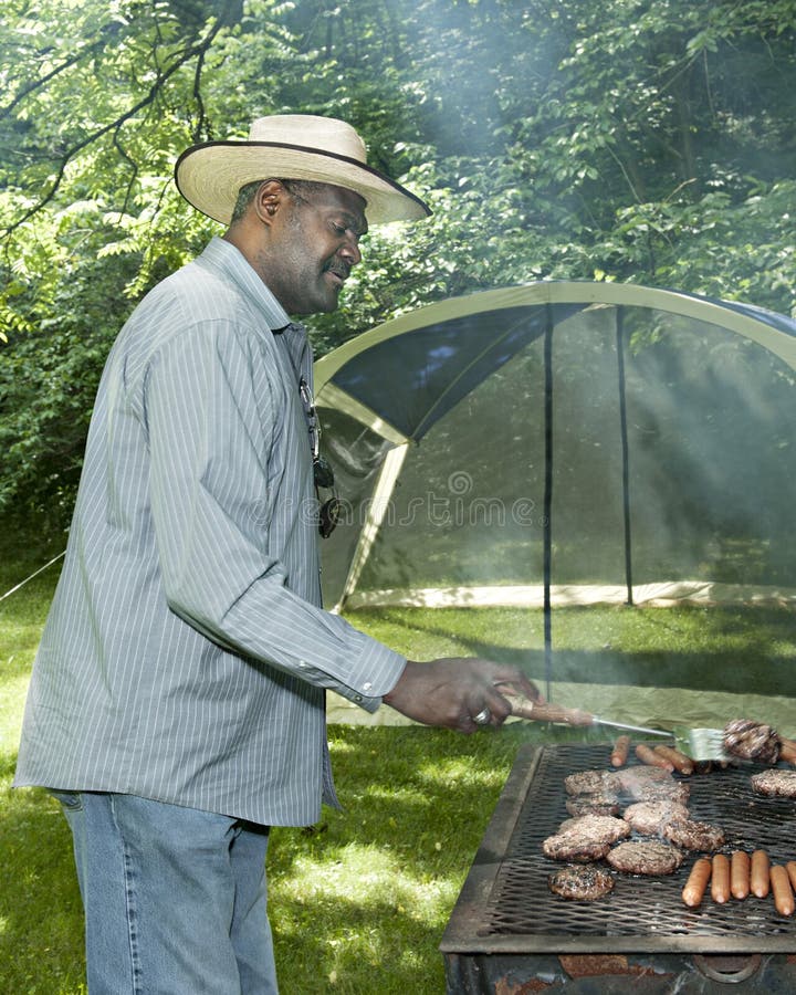 Grillin Burgers and Dogs stock photo. Image of meat, steam - 28371708