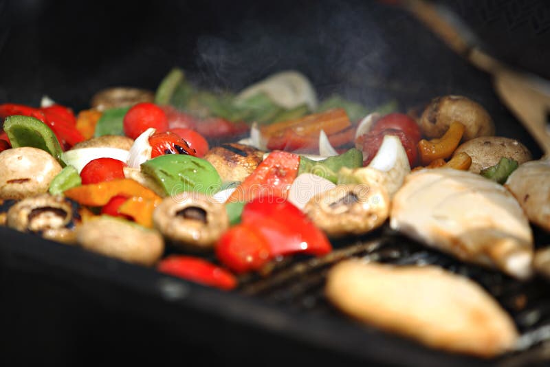 Grilling Barbeque Vegetables Stock Image - Image of mediterranean, easy ...