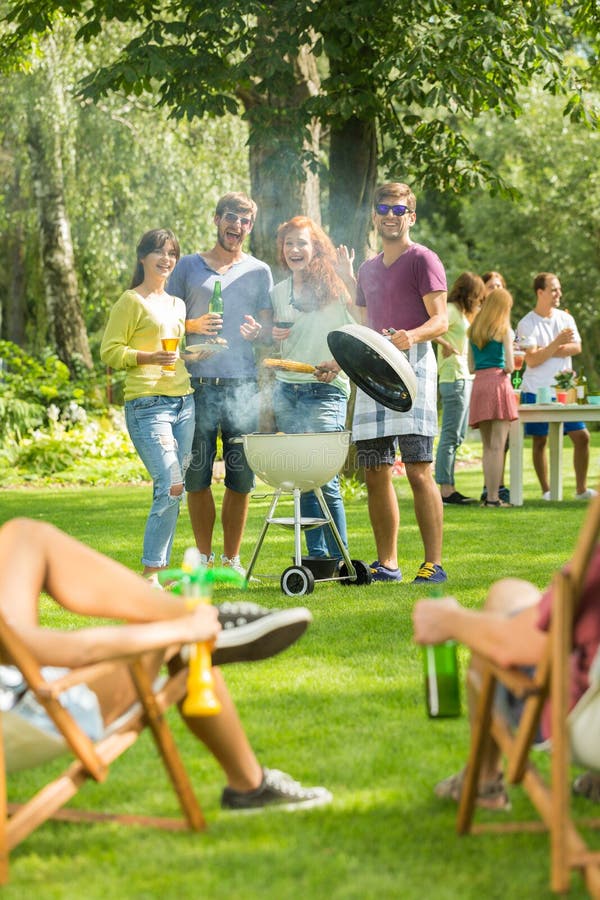 Grilling is fun stock photo. Image of nature, outside - 96088574