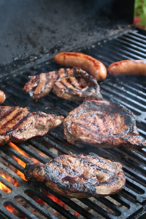 Grilling Meat stock photo. Image of outside, food, grilling - 9371292
