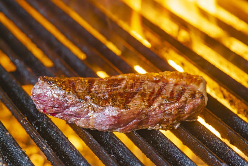 Grilling Steaks on Flaming Grill . Stock Image - Image of barbecue ... Grilling Steaks on Flaming Grill . Stock Image - Image of barbecue ...