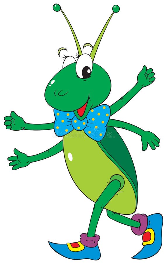 Grilo ilustração do vetor. Ilustração de pequeno, pouco - 12723814