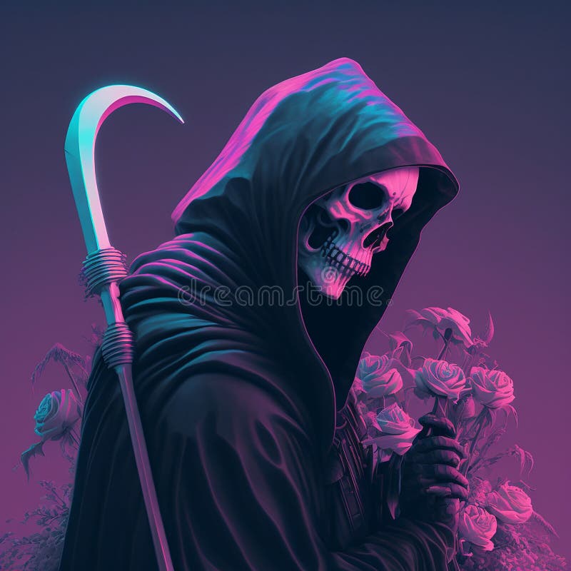 Grim Reaper AI Generated stock illustration. Illustration of comics ... Grim Reaper AI Generated stock illustration. Illustration of comics ...