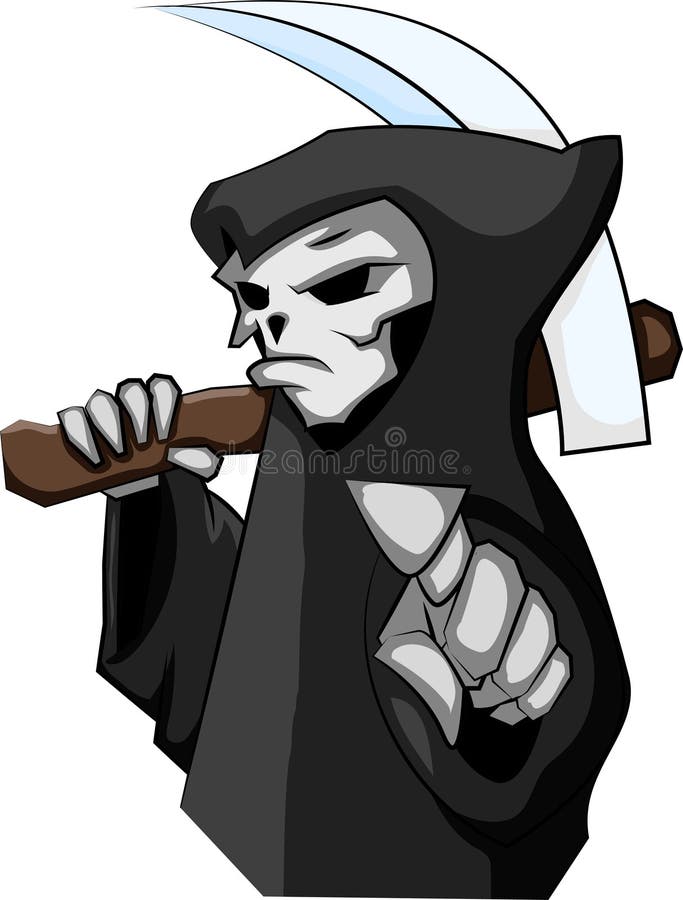 Grim Reaper Pointing Stock Illustrations – 52 Grim Reaper Pointing ...