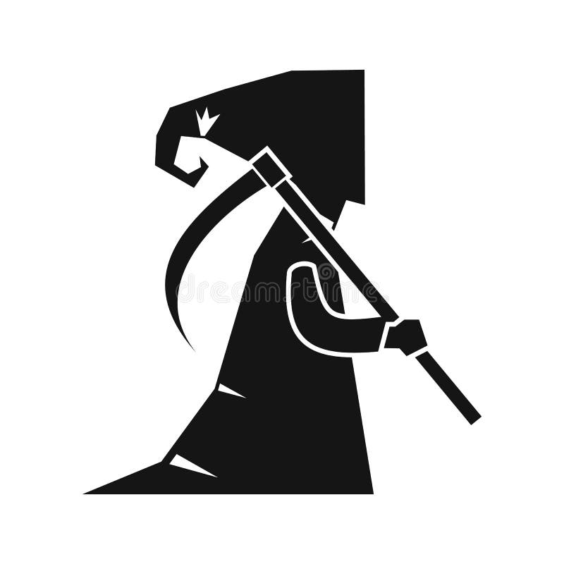Grim Reaper Icon, Simple Style Stock Vector - Illustration of concept ...