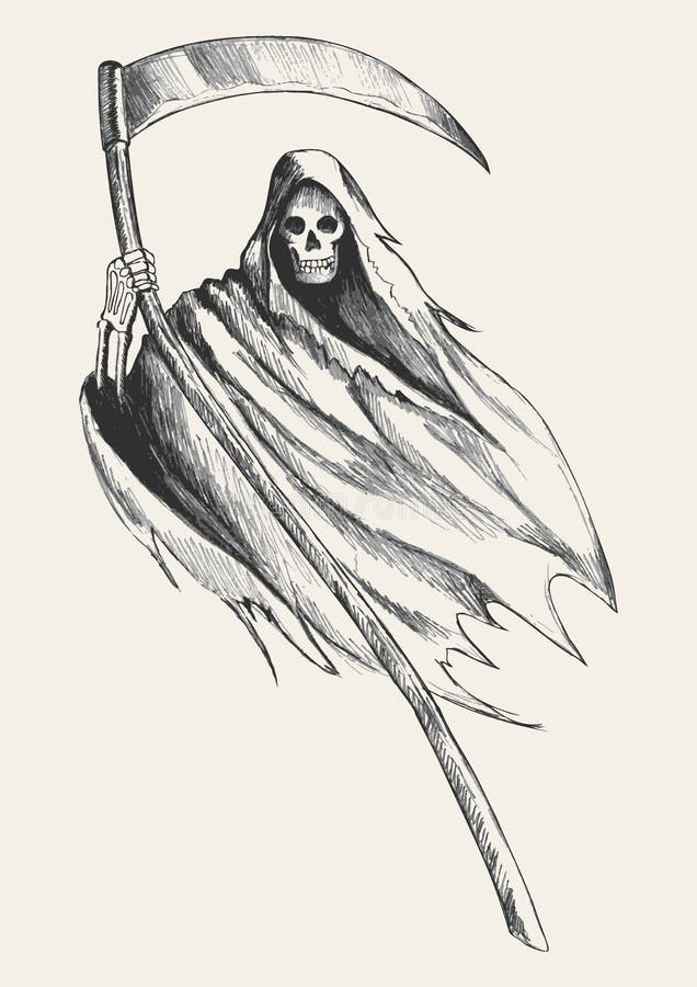 Easy Grim Reaper Drawings How To Draw A Grim Reaper Step By Step