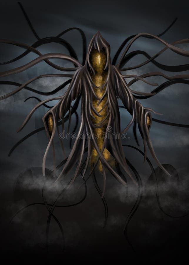 Grim Reaper type character stock illustration. Illustration of ...