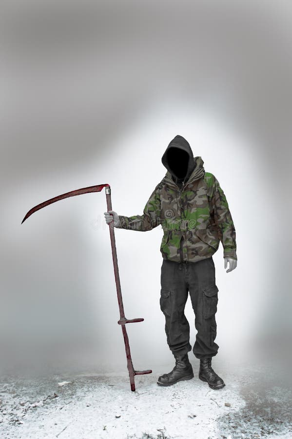 Grim Reaper of War and Terrorism Stock Photo - Image of global ...