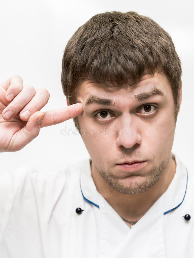 Grimas op zijn gezicht stock afbeelding. Image of bizar - 28876189