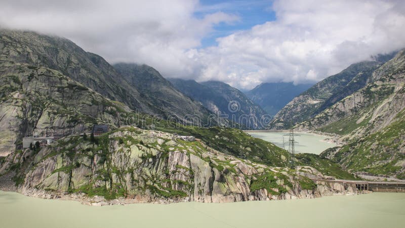 Grimsel Pass stock image. Image of fell, river, switzerland - 95761345