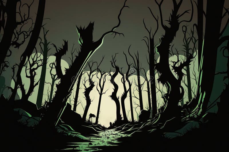 Foreboding Forest Stock Illustrations – 875 Foreboding Forest Stock ...