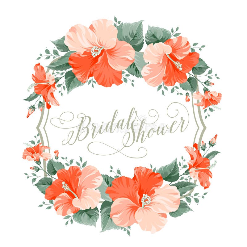 Grinalda Da Flor Do Hibiscus Ilustração do Vetor - Ilustração de folha ...