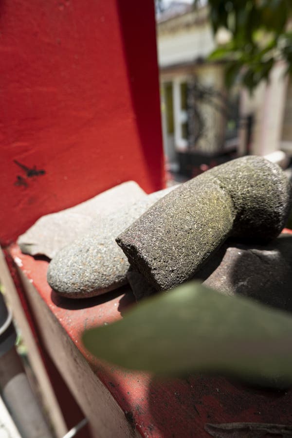 Grind the Stone that is Being Dried in the Sun To Remove the Fungus ...