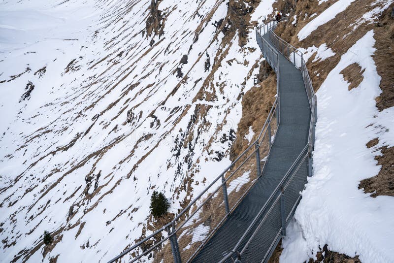 Grindelwald First, Switzerland .First Cliff Walk Viewing Platform on ...