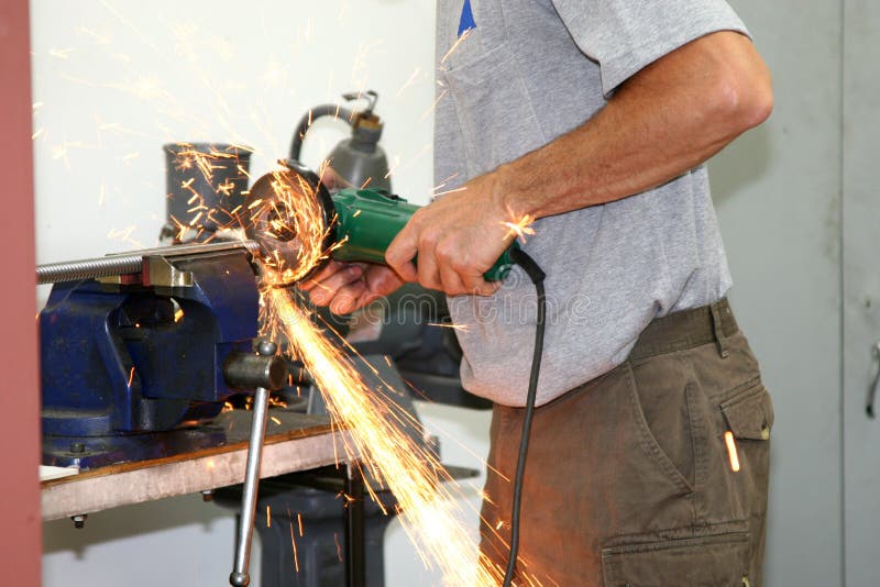 Grinder stock photo. Image of industrial, clamp, shop - 3348128