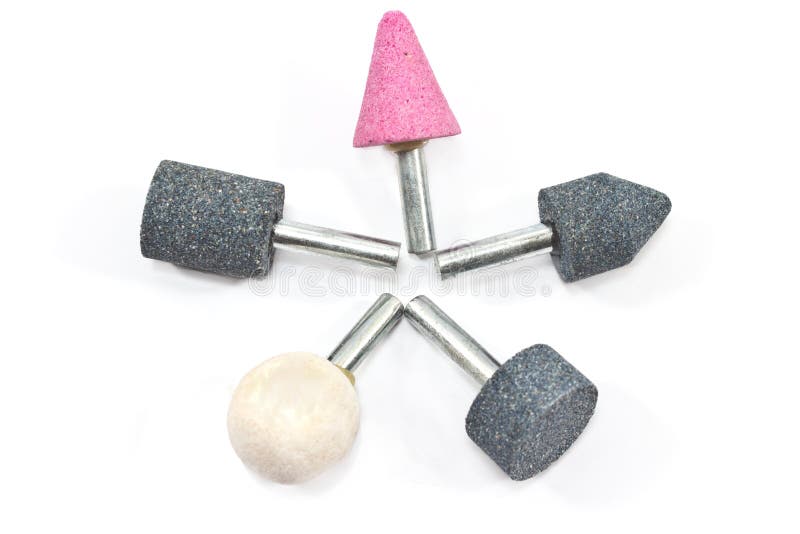 Grinder Bits for Polishing Metal Stock Image - Image of steel, round ...