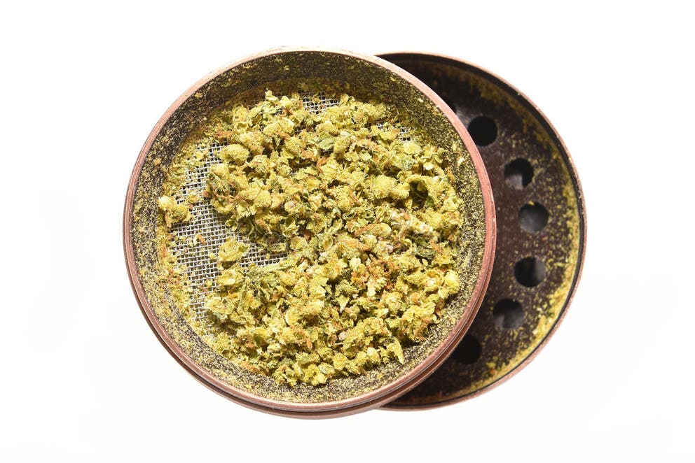 Grinder Cannabis Marijuana Isolated White Stock Image - Image of ...
