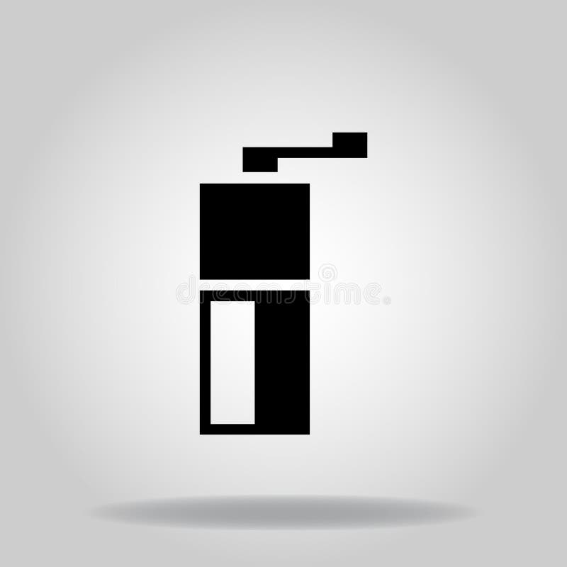 Grinder Icon or Logo in Glyph 3 Stock Vector - Illustration of drink ...