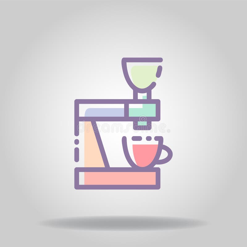 Grinder Icon or Logo in Pastel Color 3 Stock Vector - Illustration of ...