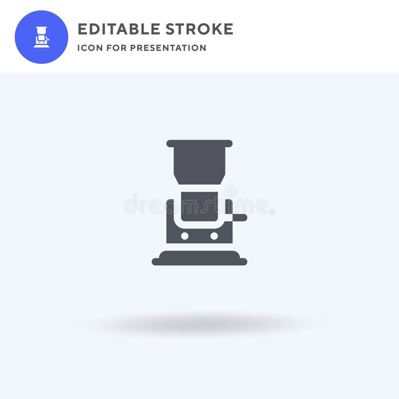 Grinder Icon Vector, Filled Flat Sign, Solid Pictogram Isolated on ...