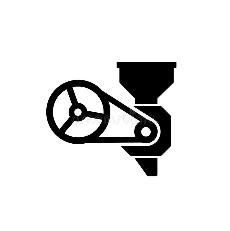 Grinder Machine Icon Vector Isolated on White Stock Vector ...