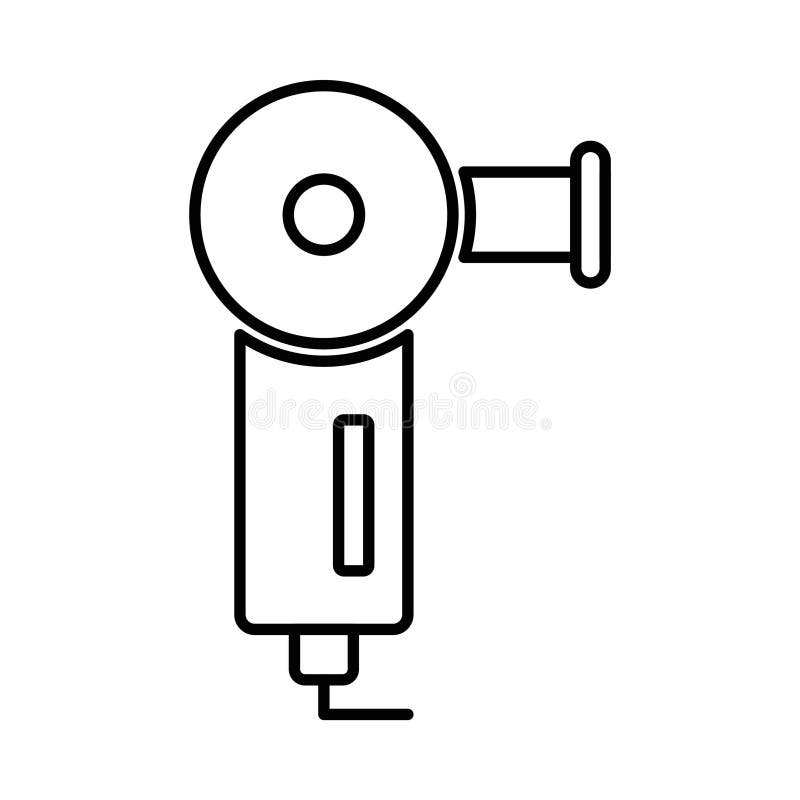 Grinder, Sander, Abrasive Saw, Angle Grinder Tool Icon Stock Vector ...