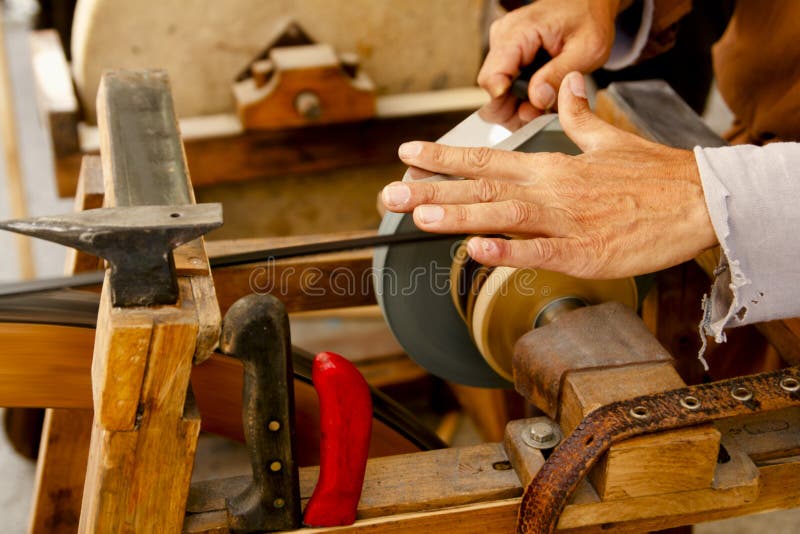 Grinder Traditional Wheel Hand Tools Stock Image - Image of machinery ...