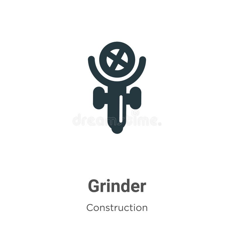 Angle Grinder Vector Icon on White Background. Flat Vector Angle ...