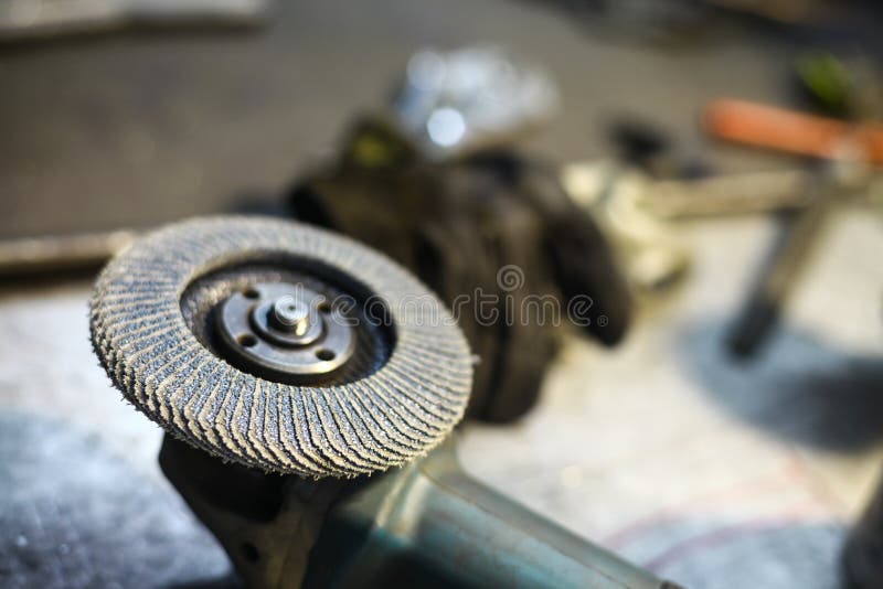 Grinder in workshop stock image. Image of equipment, tool - 64050997