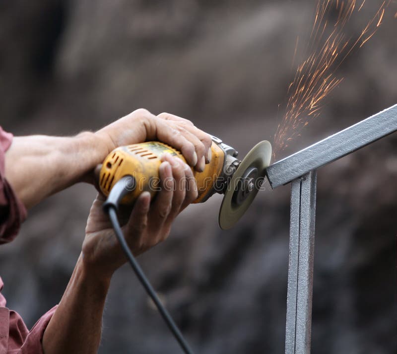 Grinding Disc and Sparks stock photo. Image of disc, tool - 6732634