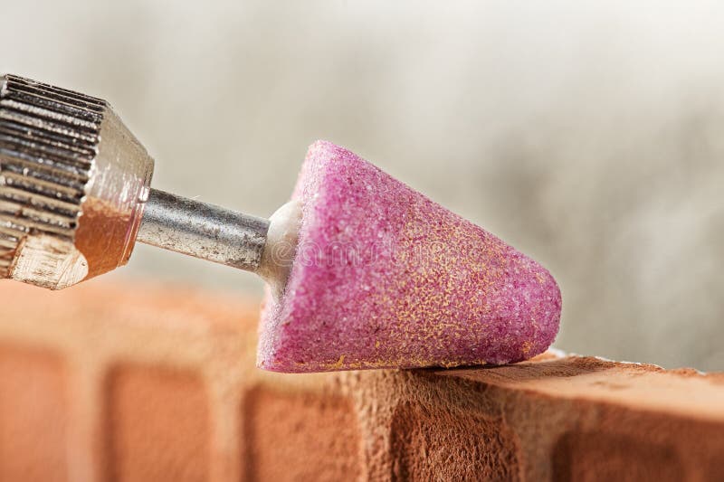 Grinding Bevel of Ceramic Tiles by Grinding Stone Using Drill Stock ...