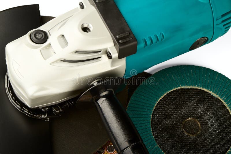 Grinding Car and Abrasive Disks Stock Image - Image of manual, emery ...