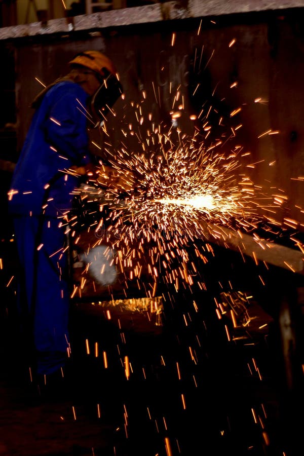 Grinding gnists stock photo. Image of labour, contexts - 58090910