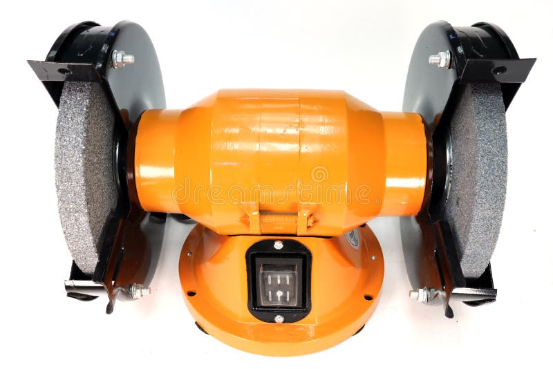 Grinding Machine. Bench Grinder Stock Image - Image of grinding ...