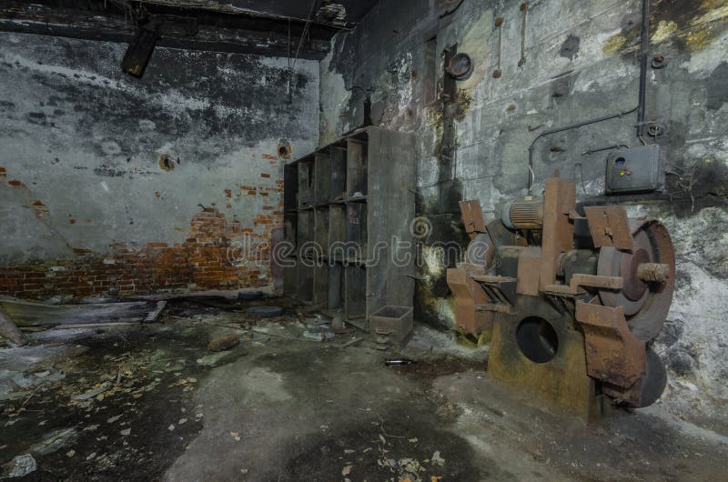 Grinding Machine in a Factory Stock Photo - Image of production, room ...