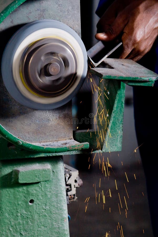 Grinding machine in motion stock photo. Image of action - 7671328