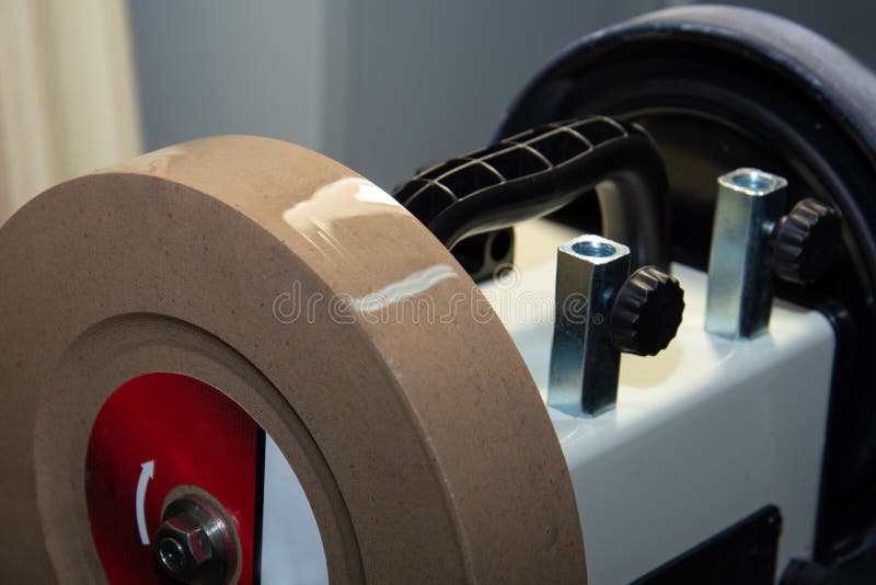 Grinding Machine with Water Grinding Stone in Work Stock Image - Image ...