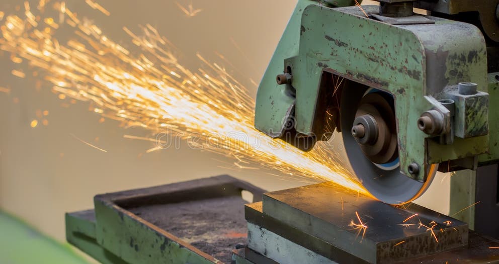 Grinding machine on work stock image. Image of automobile - 33547135