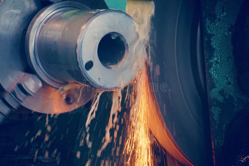 Grinding of Metal, Final Processing of a Part on a Precision Grinding ...