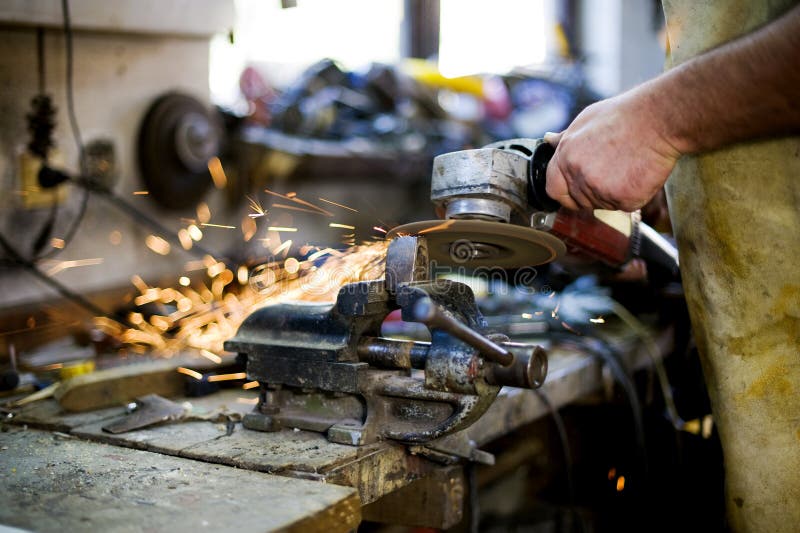 Grinding stock image. Image of working, tool, machining - 46631953