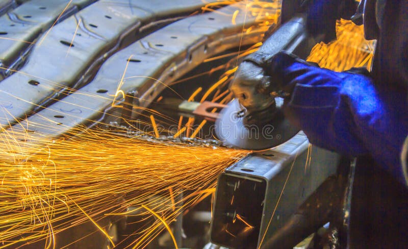 Worker grinding stock image. Image of design, safety - 10533743