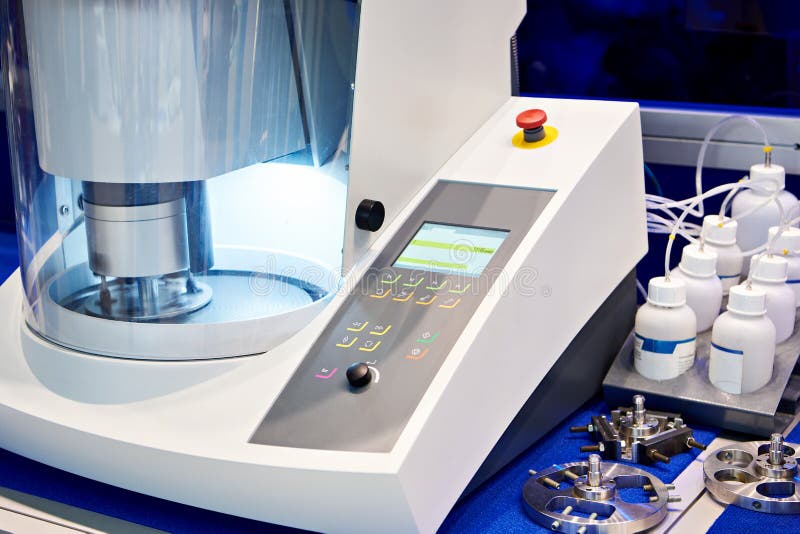 Automatic Grinding and Polishing Machine Stock Image - Image of ...