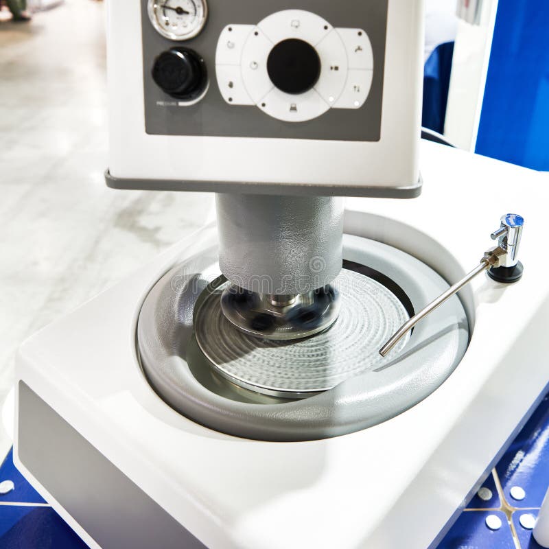 Automatic Grinding and Polishing Machine Stock Image - Image of ...