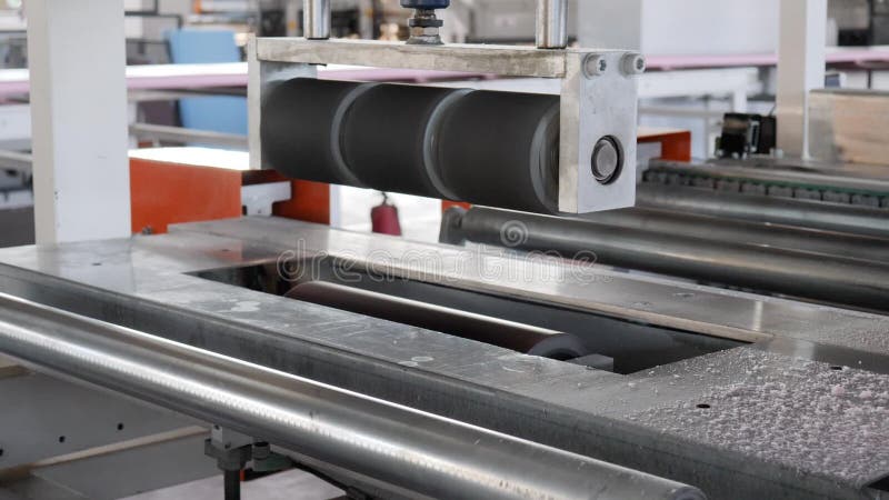 Grinding Process Styrofoam on Machine-tool at Plant, Production ...